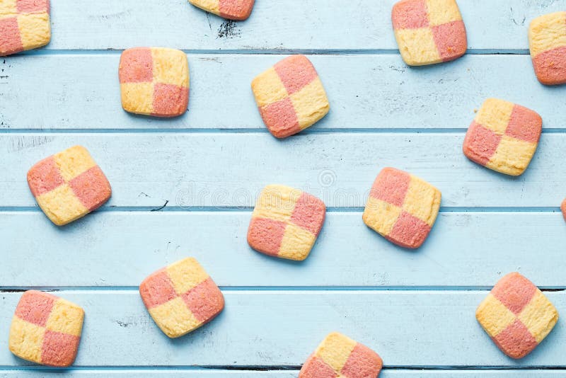 Colored butter biscuits stock photo. Image of group, butter - 60156406