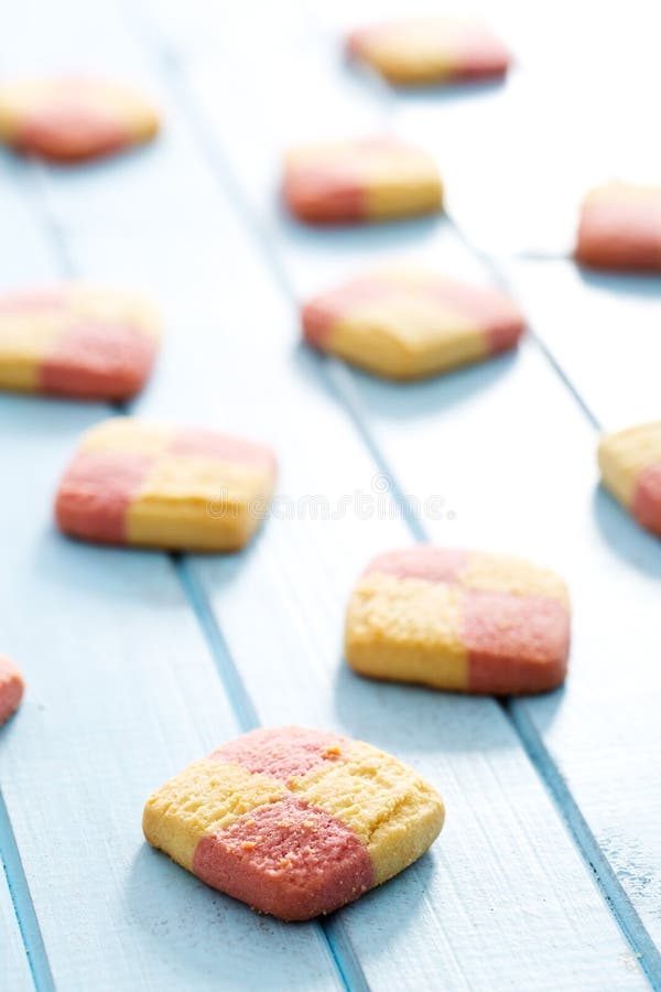Colored butter biscuits stock photo. Image of crunchy - 60155972