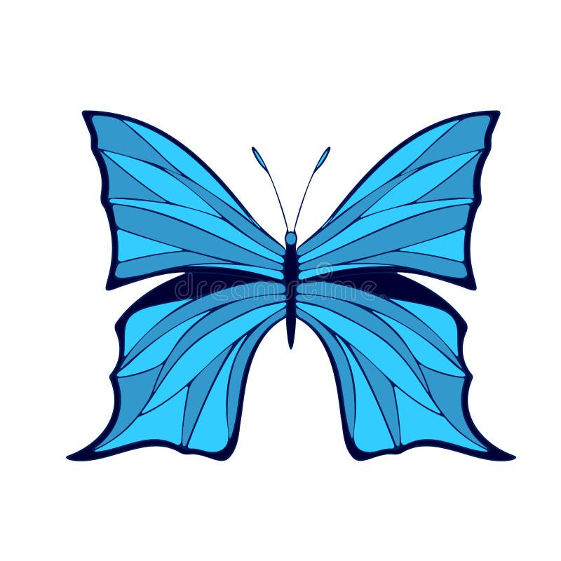 Colored Butterfly , Vector Illustration, Icon Stock Vector ...