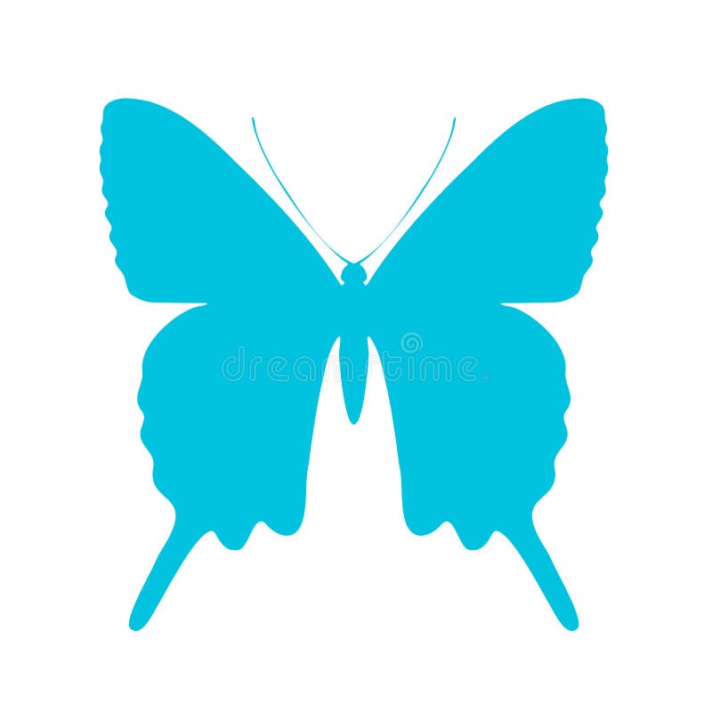 Colored Butterfly , Vector Illustration, Icon.Template for Printing ...