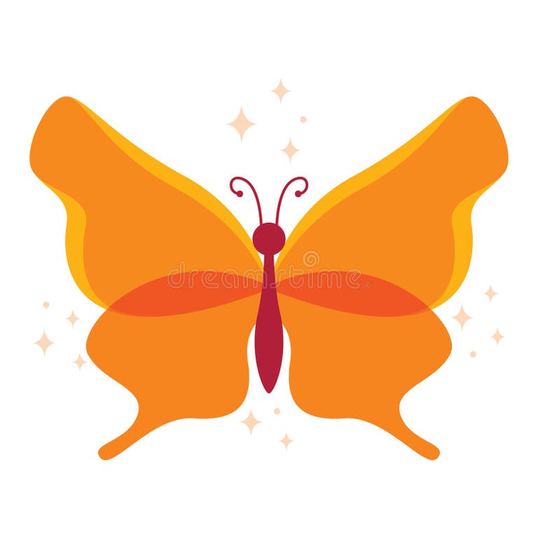 Colored Butterfly Wings. Vector Stock Vector - Illustration of flutter ...