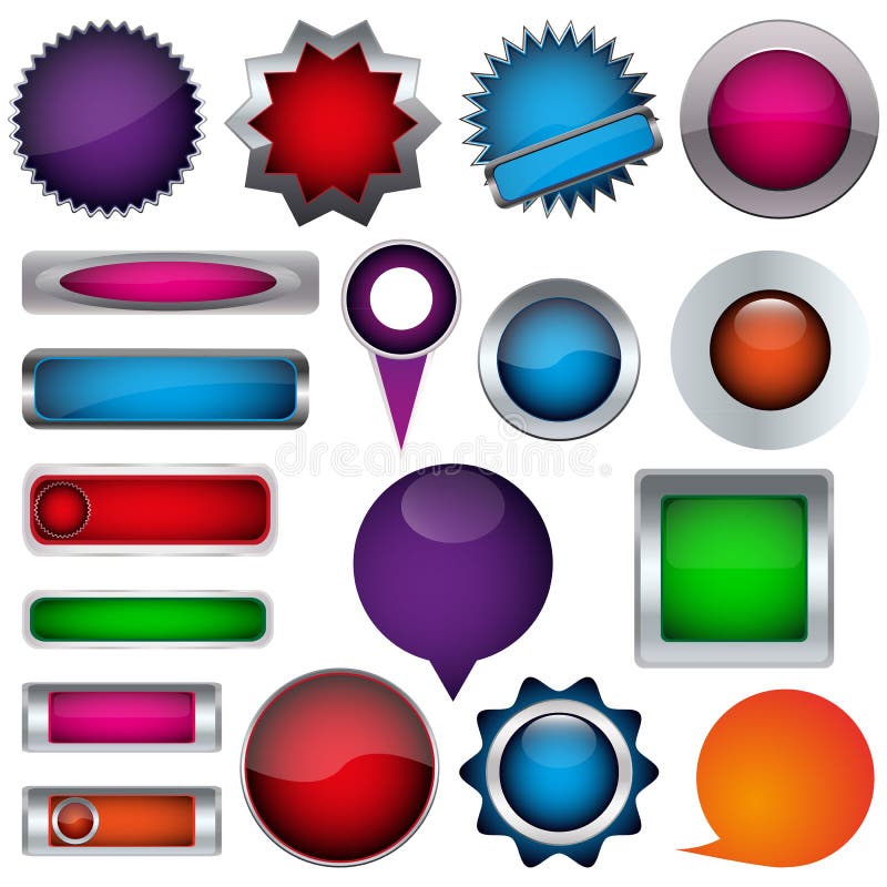 Colored Button Stock Illustrations – 43,580 Colored Button Stock ...