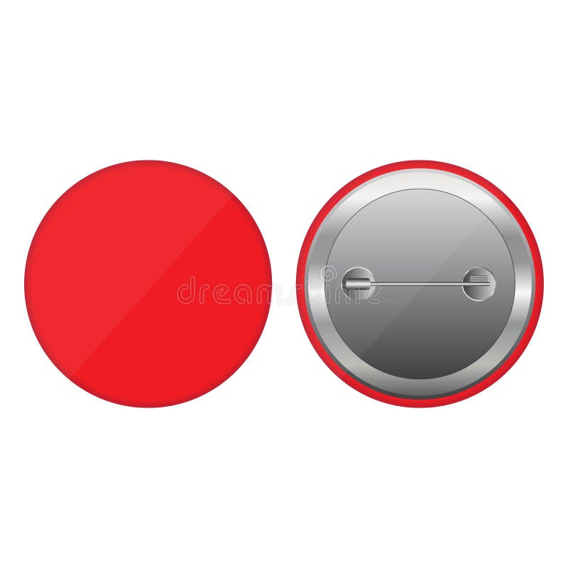 Realistic Colored Buttons Vector Illustration Isolated on White Stock ...