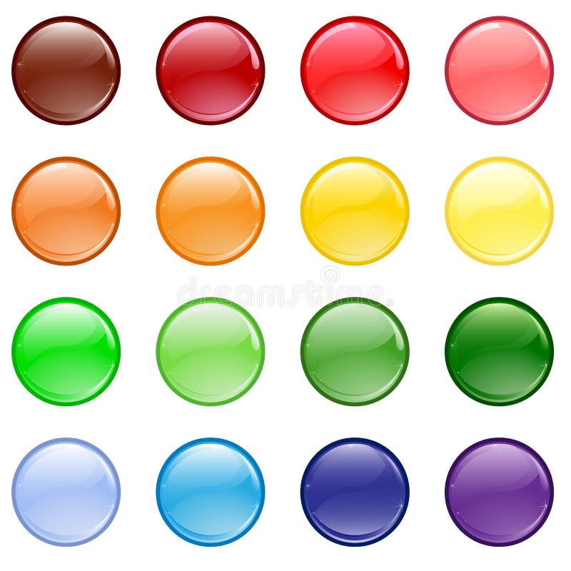 Colored buttons stock illustration. Illustration of page - 25051479
