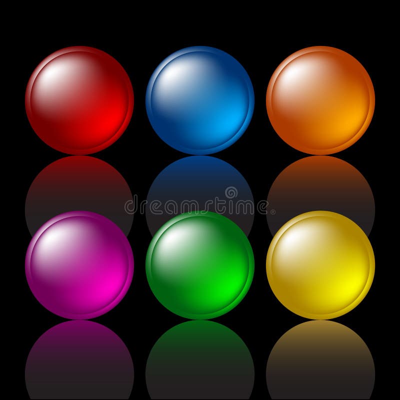 RGB color model on black stock illustration. Illustration of depth ...