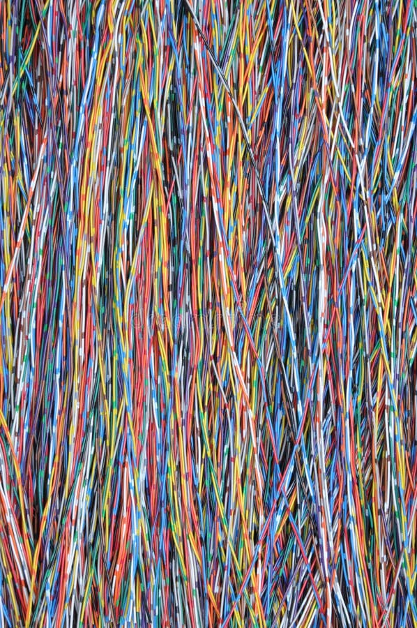 Colored Cables in the Global Networks Stock Image - Image of data ...