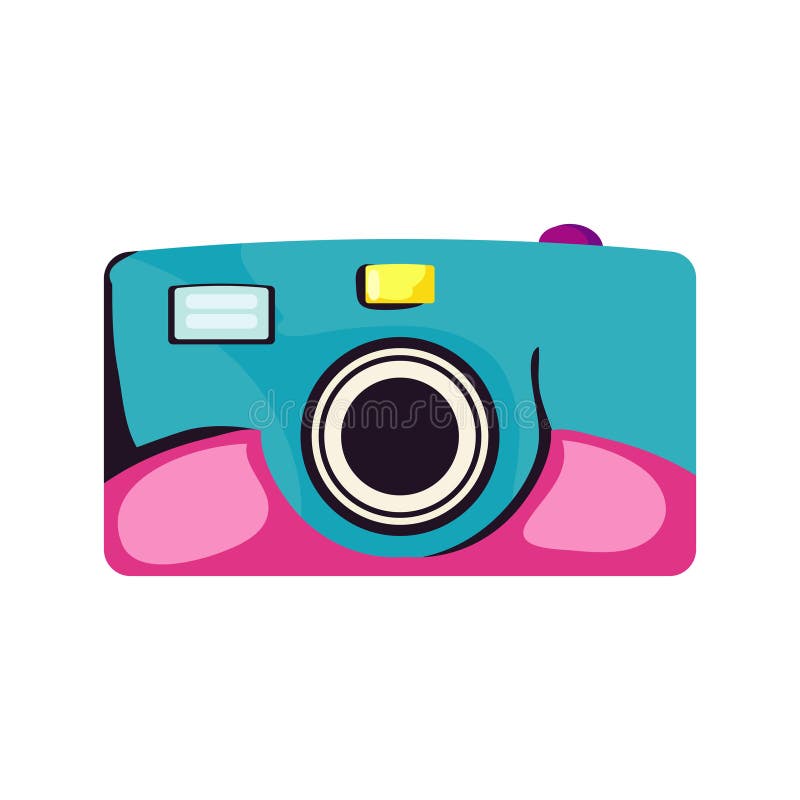 Colored camera design stock vector. Illustration of film - 273102564