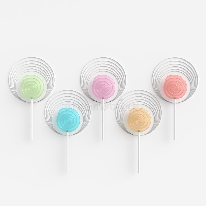 Colored candy stock illustration. Illustration of blue - 115556401