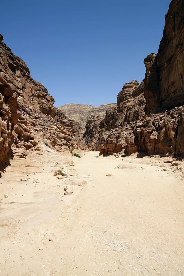 Colored Canyon stock image. Image of egypt, stone, desert - 14301619