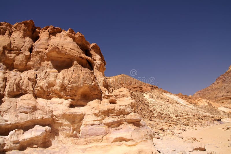 Colored Canyon in Egypt stock image. Image of stone, canyon - 18103573