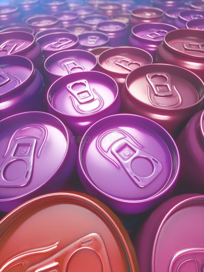 Colored Car Paint Can Pattern 3d Rendering Stock Illustration ...