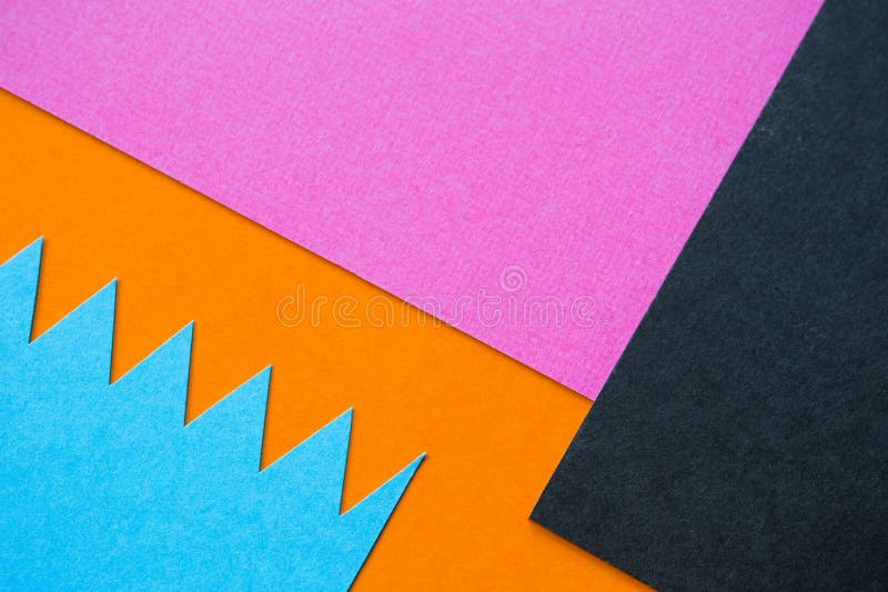 Colored Cardboard of Different Shapes. Bright Abstraction Stock Image ...