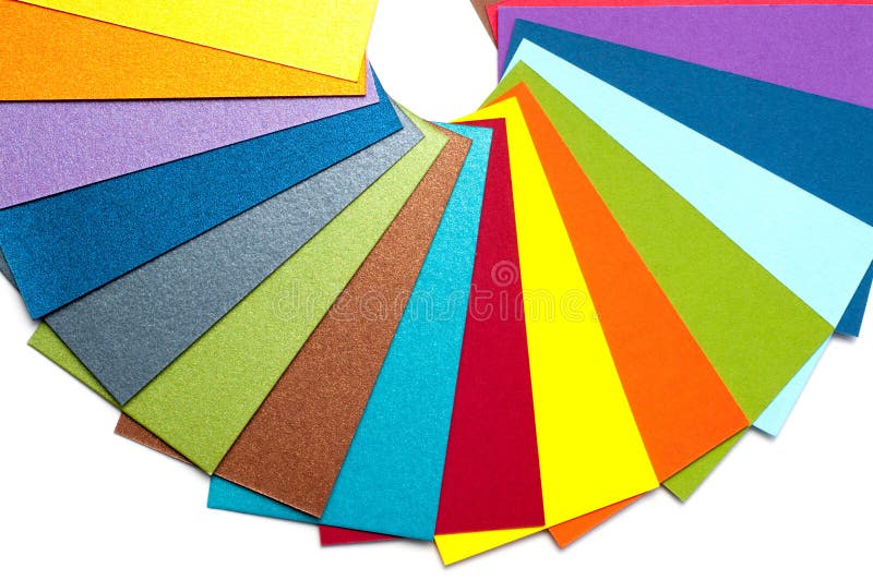 Colored Cardboard Palette, Color Guide, Paper Samples, Color Catalog ...