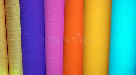 Colored cardboard tubes stock image. Image of close, colored - 8742107