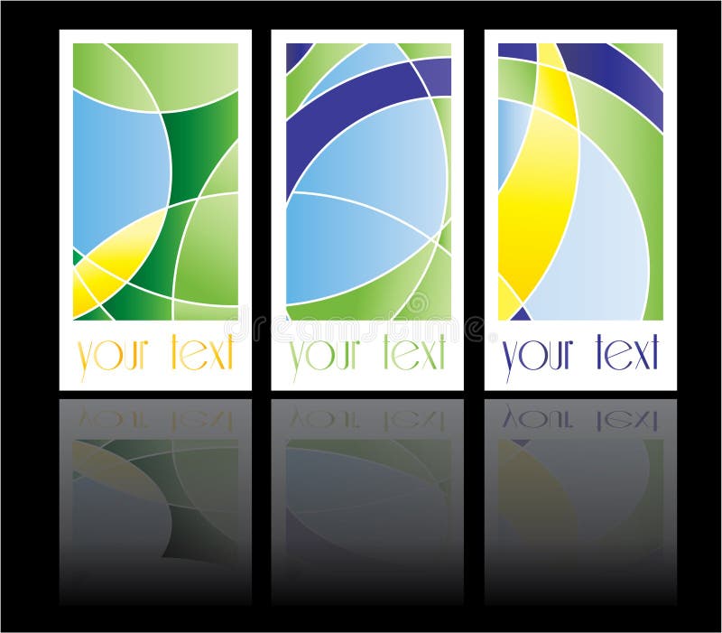 Colored Cards Abstract Background Sample Stock Vector - Illustration of ...