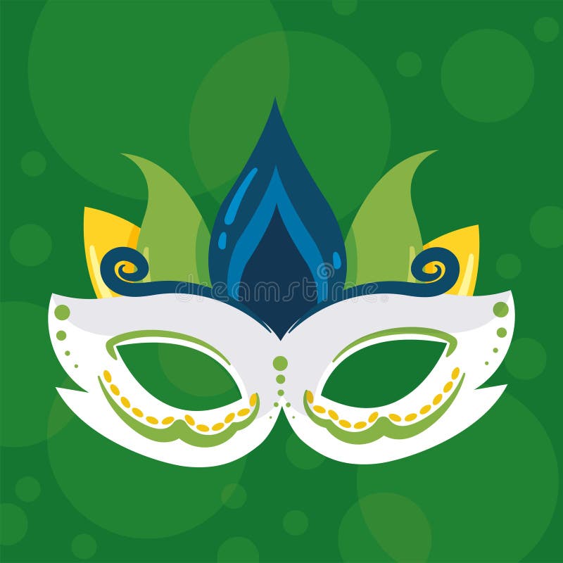 Colored Carnival Mask Vector Stock Vector - Illustration of costume ...