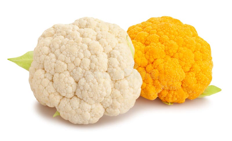 Colored cauliflower stock image. Image of food, isolated - 151428153