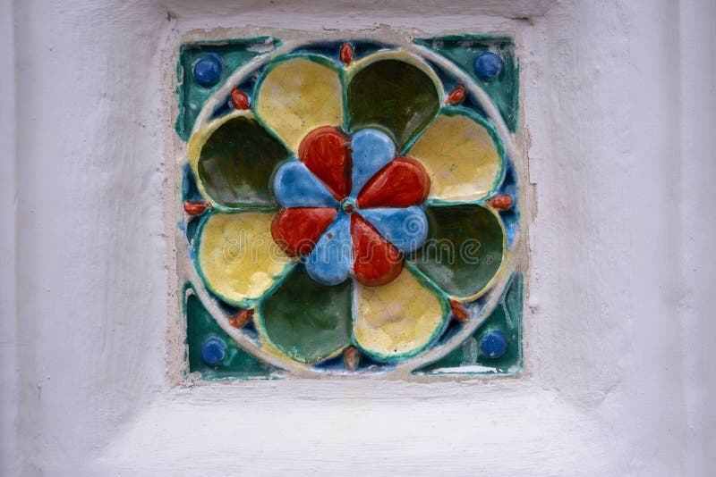 Colored Ceramic Tiles with Pattern Stock Image - Image of abstract ...