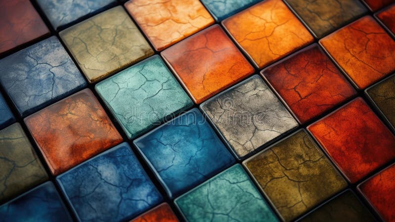 Colored Ceramic Tiles on a Wall or Floor, Mosaic Tiles Texture Stock ...
