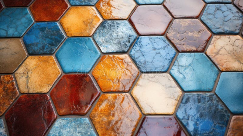 Colored Ceramic Tiles on a Wall or Floor, Mosaic Tiles Texture Stock ...