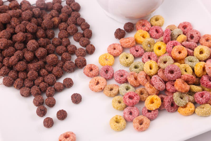 Colored cereal stock image. Image of cereal, dinner - 117501863