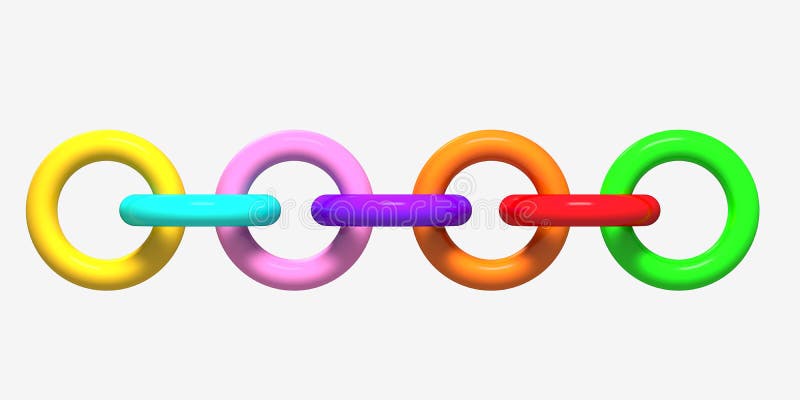 Colored chain stock illustration. Illustration of design - 48173466