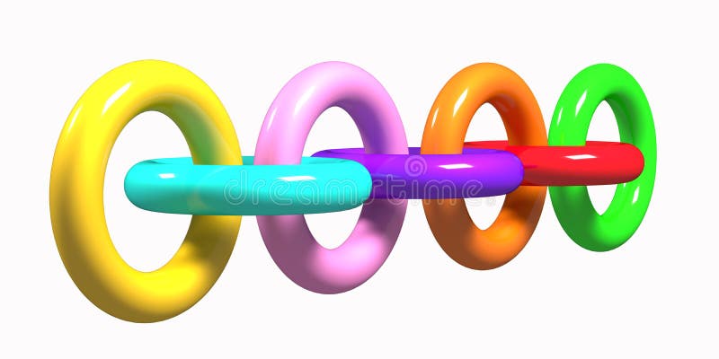 Colored chain stock illustration. Illustration of pair - 49066758