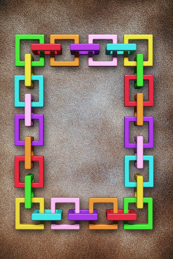 Colored chain stock illustration. Illustration of pair - 52250453