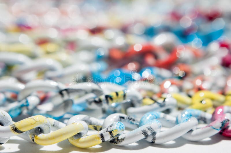 Colored chain stock image. Image of catenation, backgrounds - 53731371