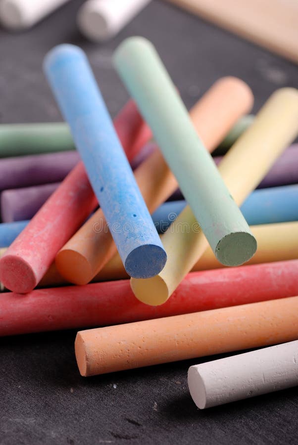 Colored chalk stock photo. Image of creativity, school - 30875486