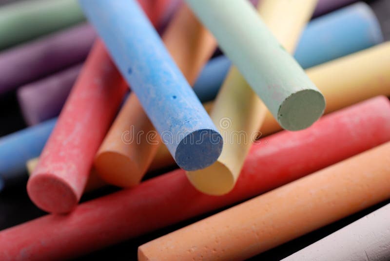 Colored chalk stock photo. Image of stick, yellow, hobby - 30875522