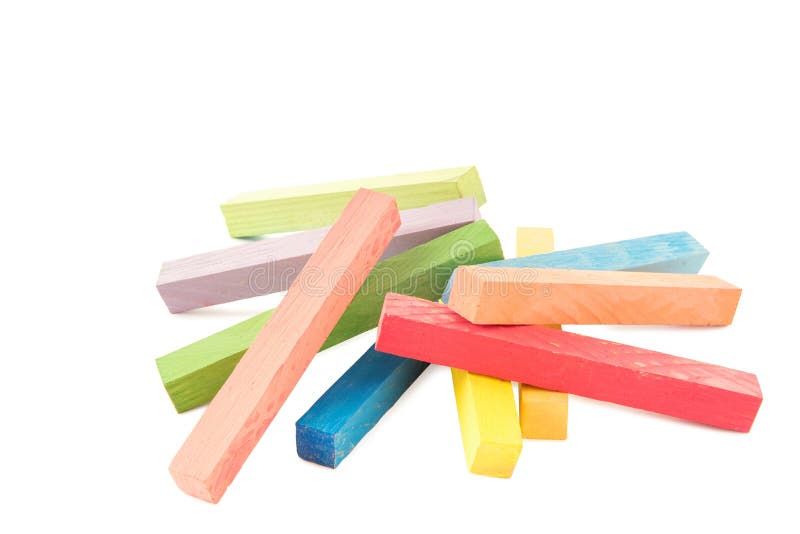 Colored chalk stock image. Image of coloring, pieces - 39397439