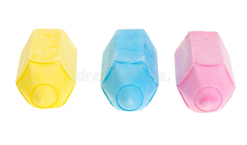 Colored chalk isolated stock image. Image of kindergarten - 257239931