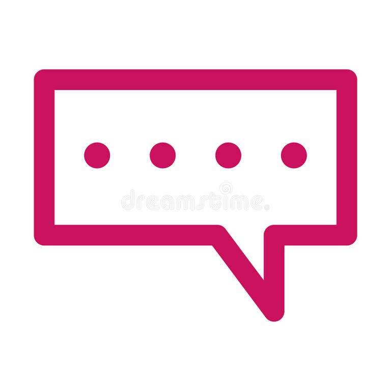 Colored chat icon Vector stock vector. Illustration of comic - 303773984