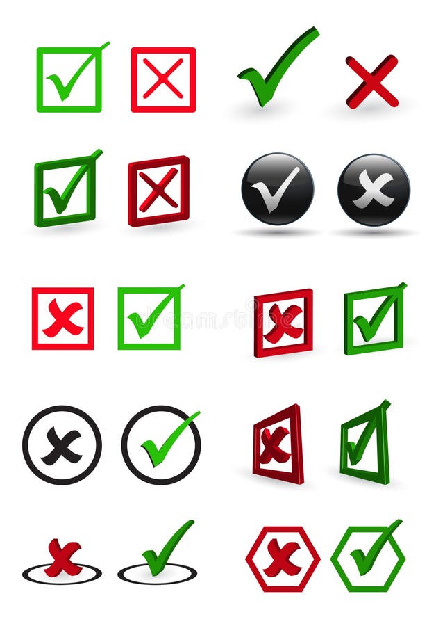 Colored check box stock vector. Illustration of poll - 11756522