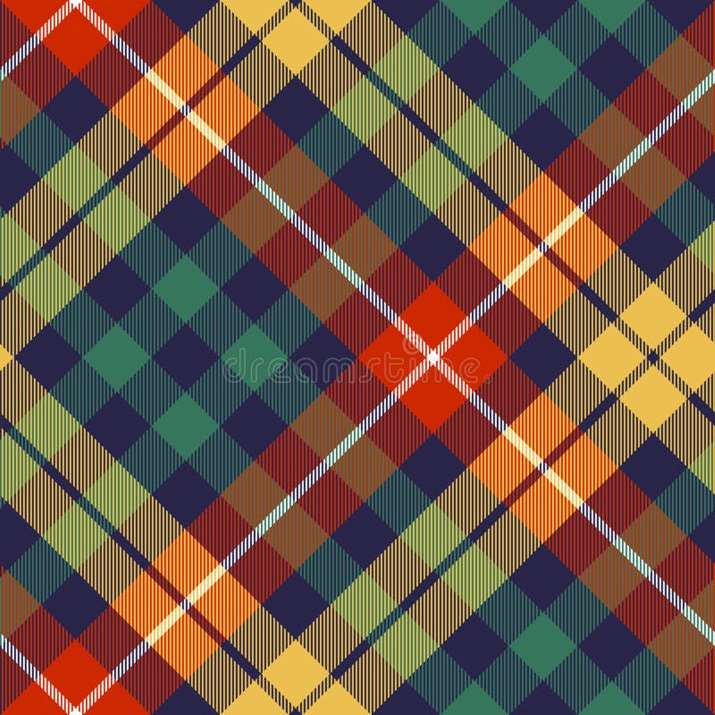 Colored Check Seamless Fabric Texture Stock Vector - Illustration of ...