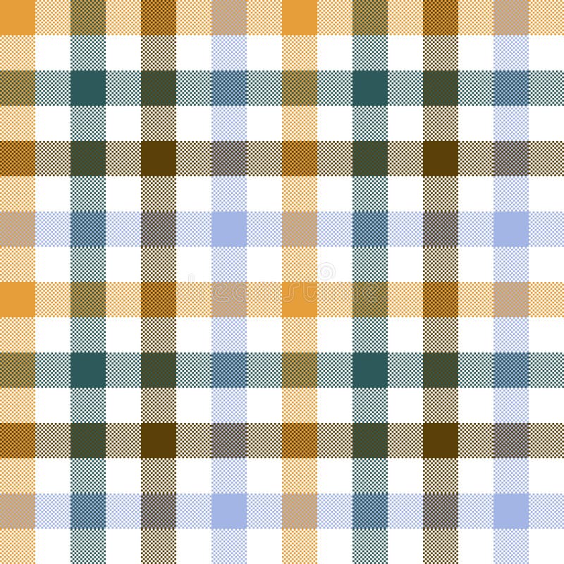 Colored Check Seamless Fabric Texture Stock Vector - Illustration of ...