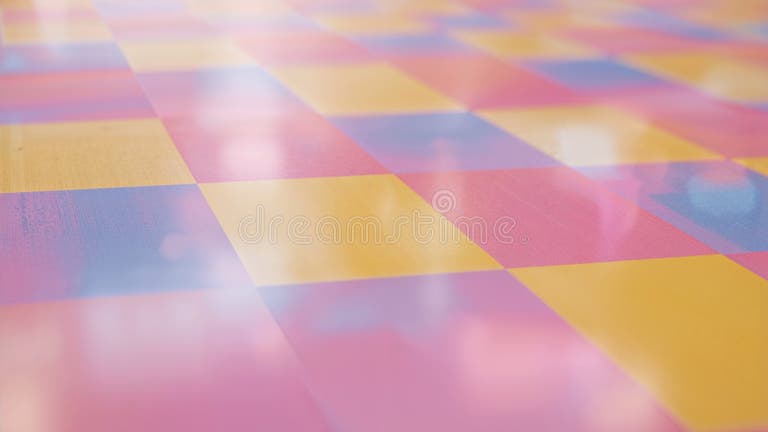 Colored Checkered Floor Abstract Background Stock Illustration ...