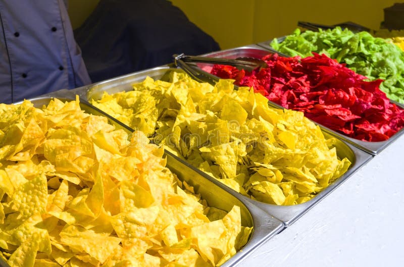 Colored Chips. Sale of Chips. Multi-colored Snacks Stock Image - Image ...