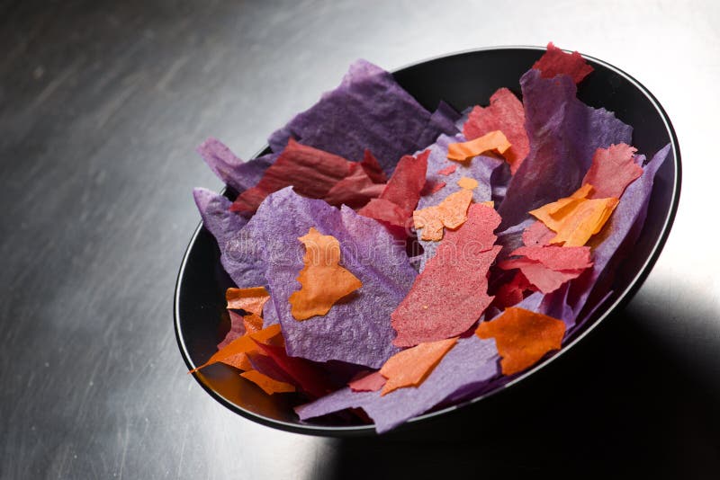 Colored chips view stock photo. Image of prepared, modern - 150577022