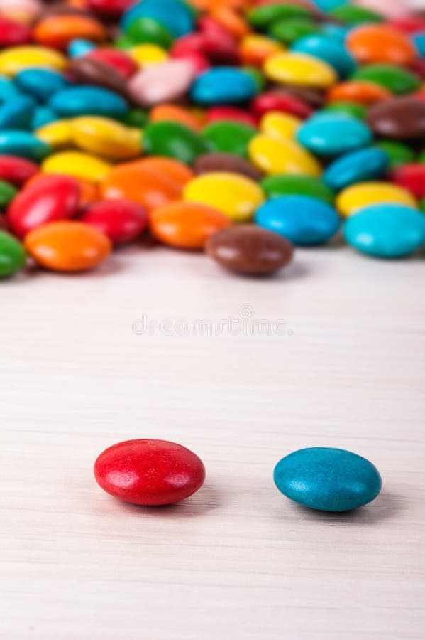Colored chocolate candy stock photo. Image of green, catering - 43227338