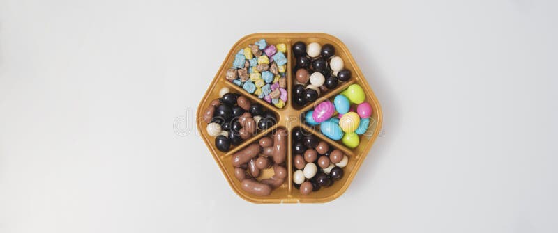 Candies. Assorted Colored Chocolate Dragee. Desserts for Candy Bars ...