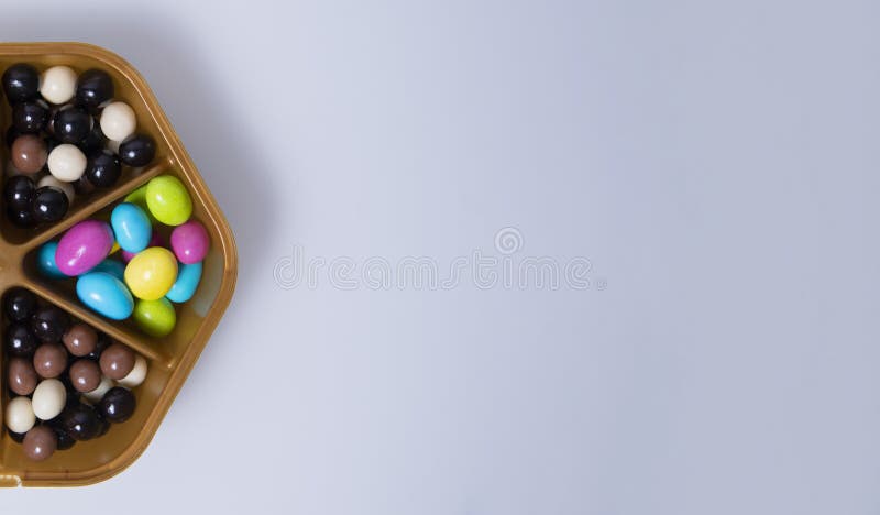 Candies. Assorted Colored Chocolate Dragee. Desserts for Candy Bars ...