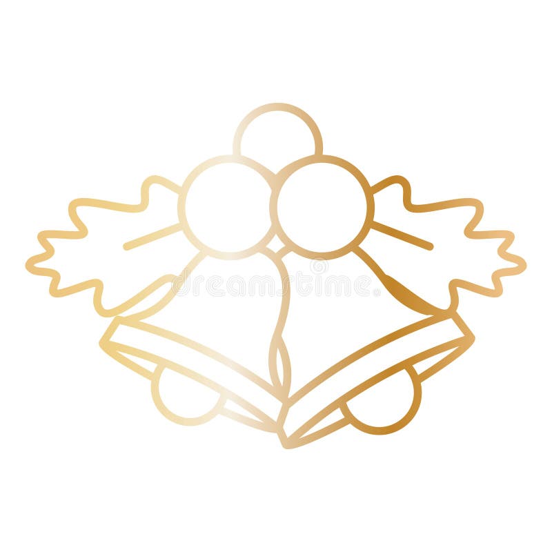 Colored Christmas Bell Icon Vector Stock Vector - Illustration of year ...