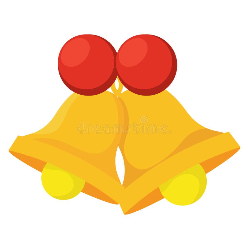 Colored Christmas Bell Icon Vector Stock Vector - Illustration of ...