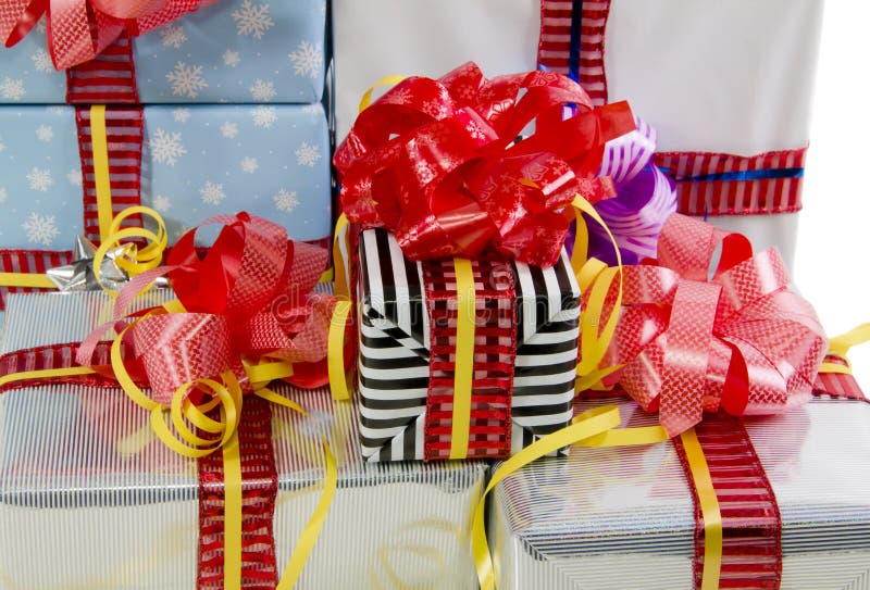 Colored Christmas Gifts Boxes Texture Stock Image - Image of buying ...