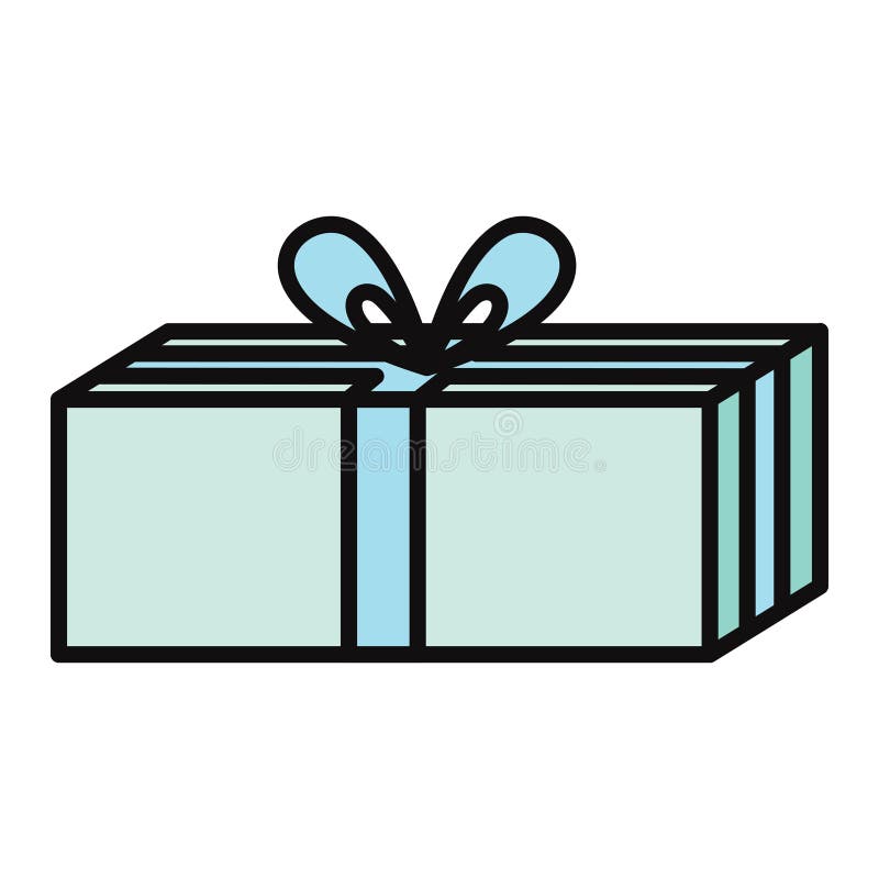 Colored Christmas Present Icon Vector Stock Vector - Illustration of ...