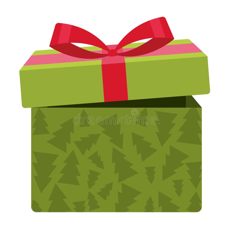 Colored Christmas Present Icon Vector Stock Illustration - Illustration ...