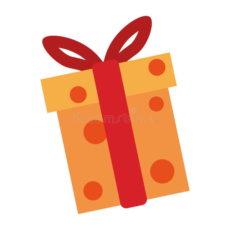 Colored Christmas Present Icon Vector Stock Vector - Illustration of ...