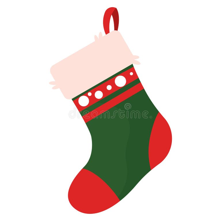Colored Christmas Socks Icon Vector Stock Vector - Illustration of sock ...
